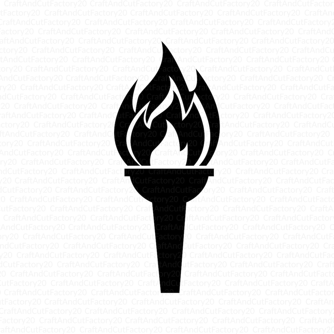 Torch SVG, Torch Clipart, Torch Files for Cricut, Torch Cut Files for ...