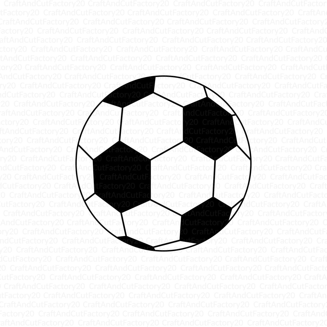 Soccer Ball SVG. Sports Inventory Cutting File. Football Game Cut File ...