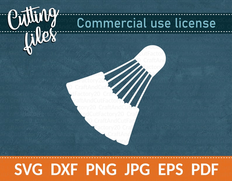 Badminton Shuttlecock SVG. Sports Inventory Cutting File. Badminton ...