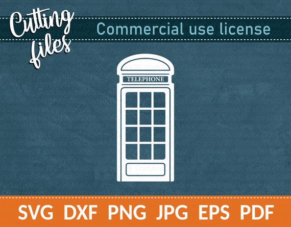 Telephone Box. Svg Dxf Png Jpg Pdf Eps . Clipart . | Etsy