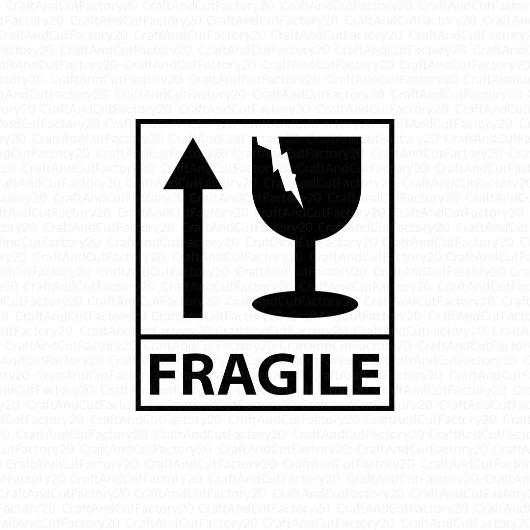 Fragile SVG. Fragile Label Cutting File. Cut File. Digital Download ...
