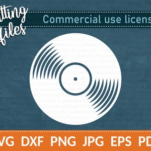 Music Vinyl SVG. Disco Cutting File. Vintage Lp Cut File. Instant ...