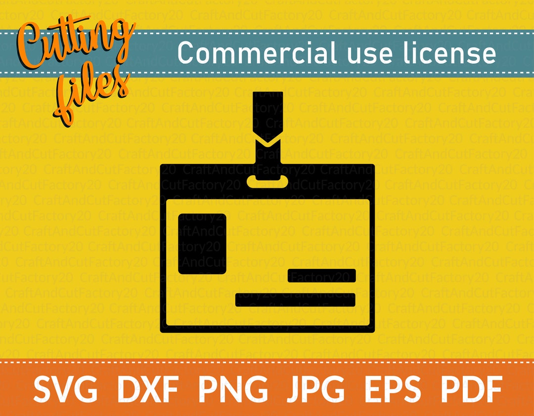 Office Employee Id SVG. Office Badge Icon Cutting File. Cut File ...