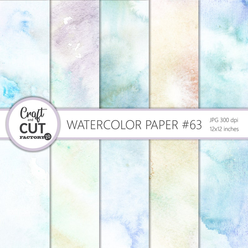 Watercolor Digital Paper 63, Watercolor Textures, Watercolor ...