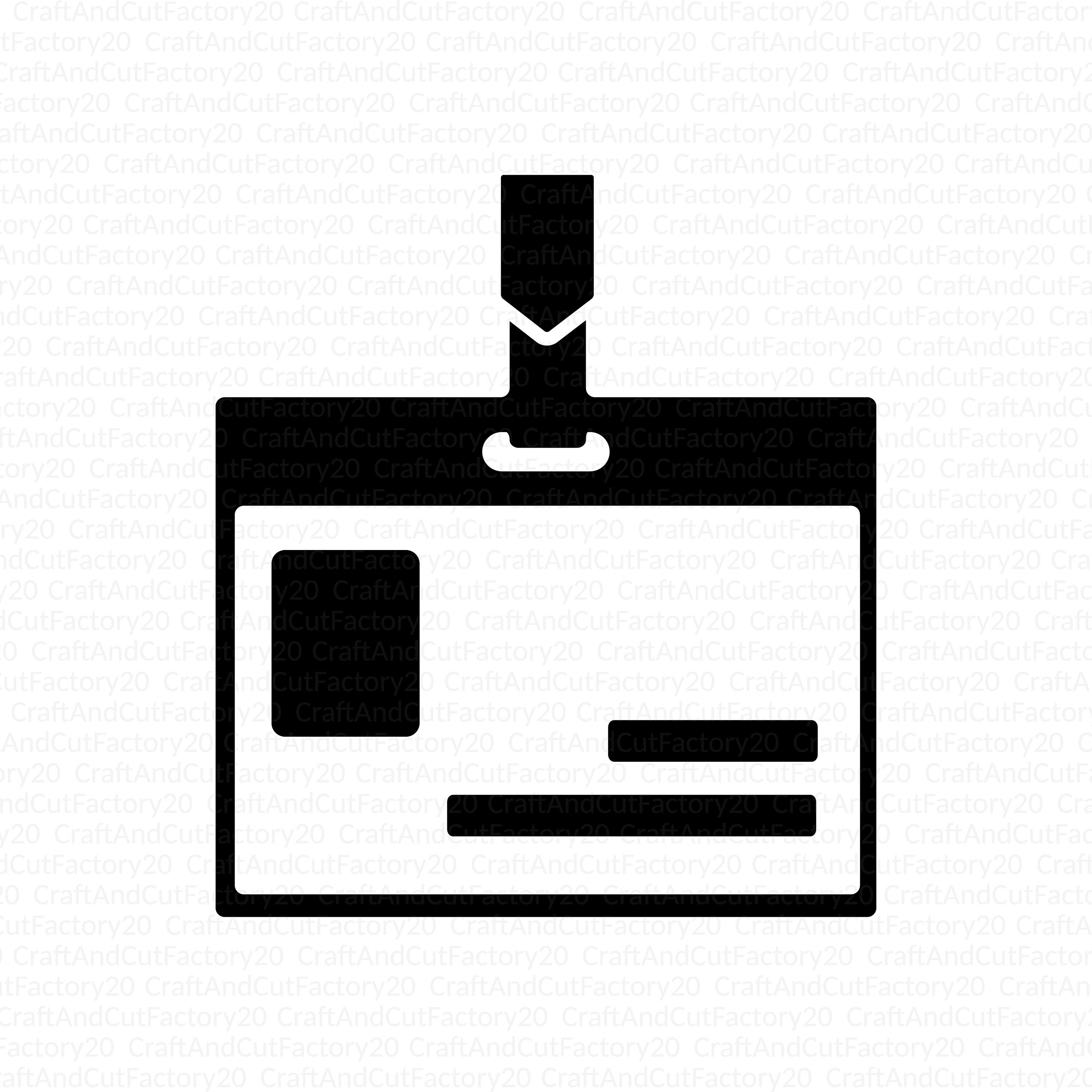 Office Employee Id SVG. Office Badge Icon Cutting File. Cut File ...
