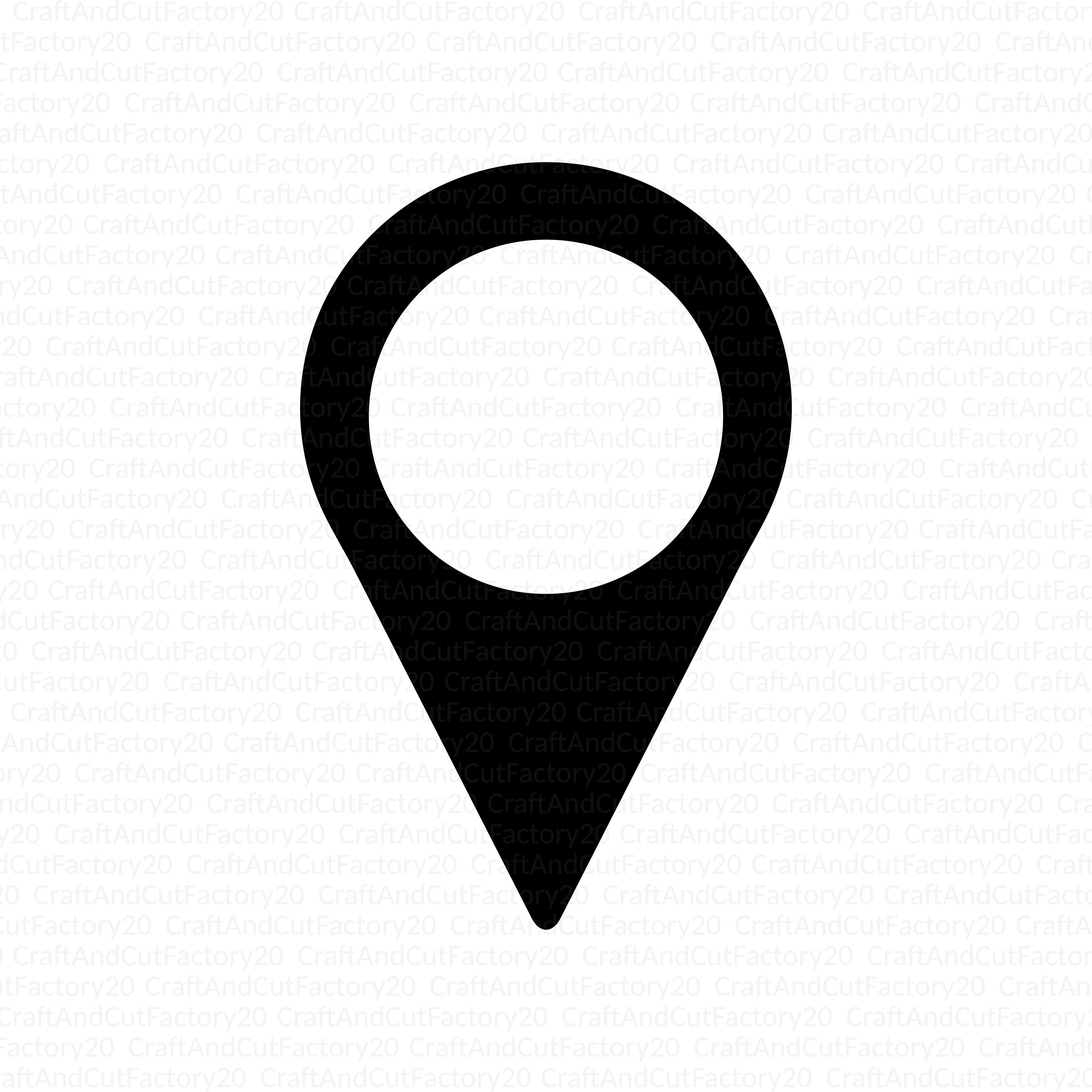 Map Drop Pin Clipart, GPS Map Clip Art. Travel Road Trip Vacation Label ...