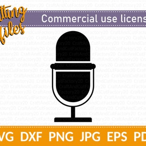 Retro Microphone SVG. Music Cutting File. Vintage Laser Cut File ...