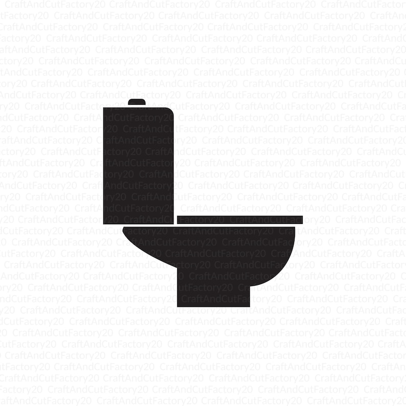 Toilet SVG Toilet Bowl Toilet Clipart Toilet Dxf Toilet - Etsy