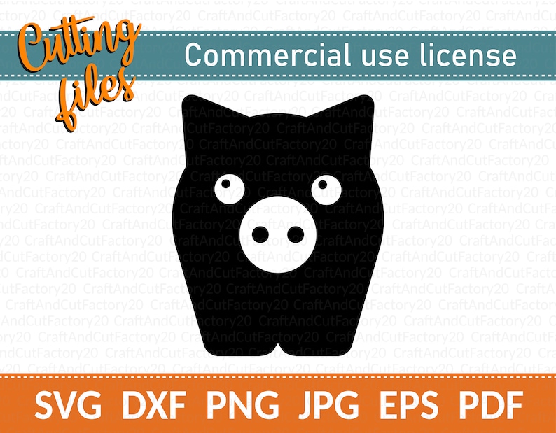 Pig SVG. Farm Animal. Kids Cutting File. Cute Pig Cutting Files ...