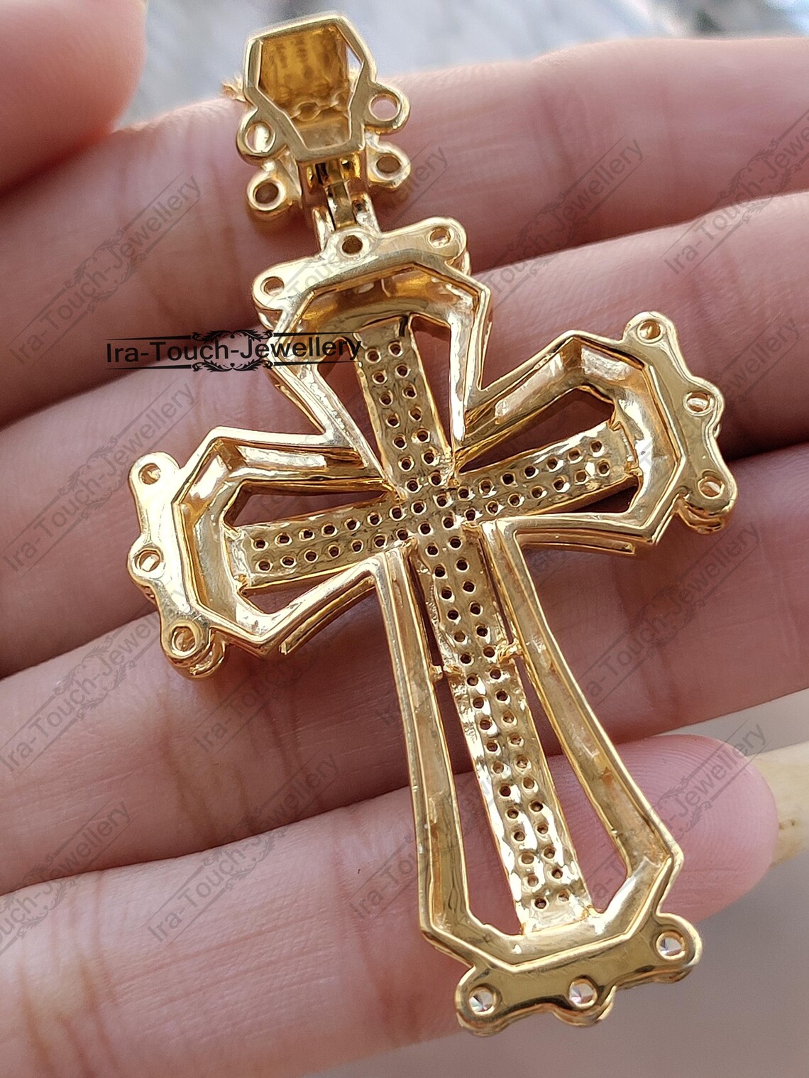 2.00 CT Diamond Cross Pendant for Women, Christian Faith Pendant, Gift ...