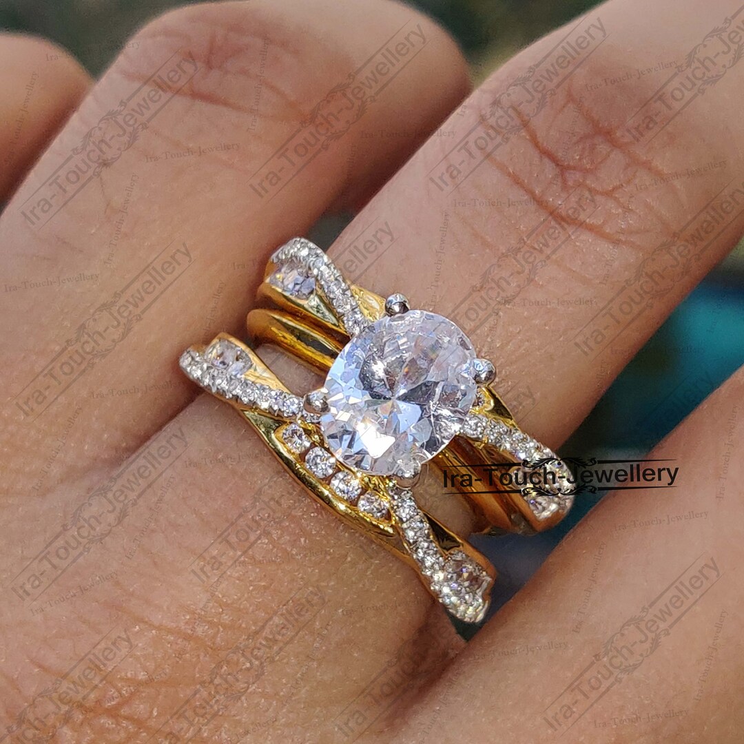 CZ Diamond Enhancer Ring Guard, Wraps for Ring, Enhancer Wrap Ring ...