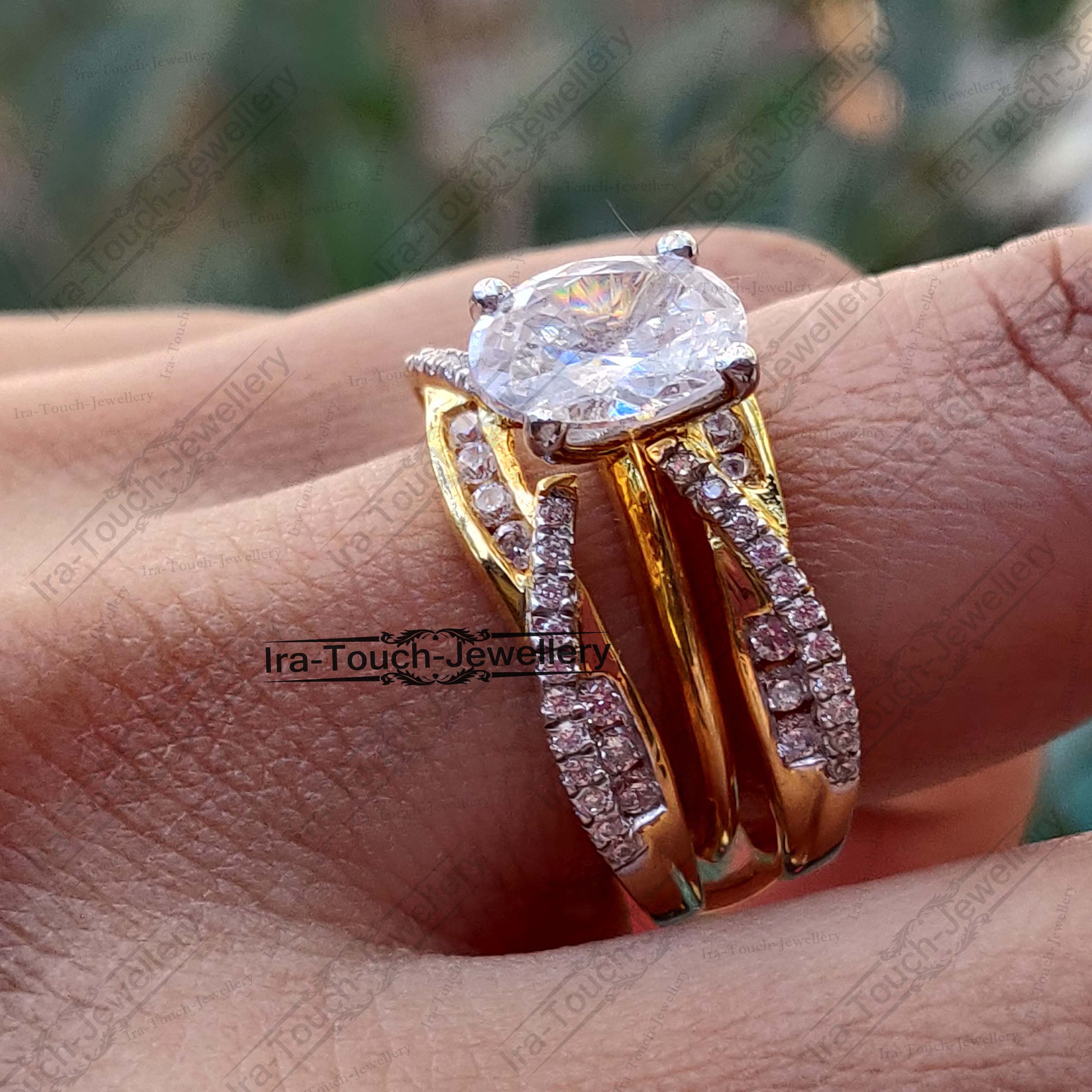 CZ Diamond Enhancer Ring Guard, Wraps for Ring, Enhancer Wrap Ring ...