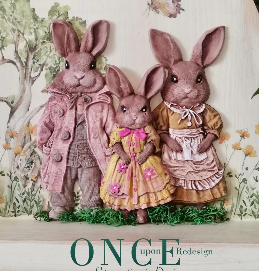 Springtime Bunny Resin CASTINGS OF THE Prima Redesign Mould That You ...