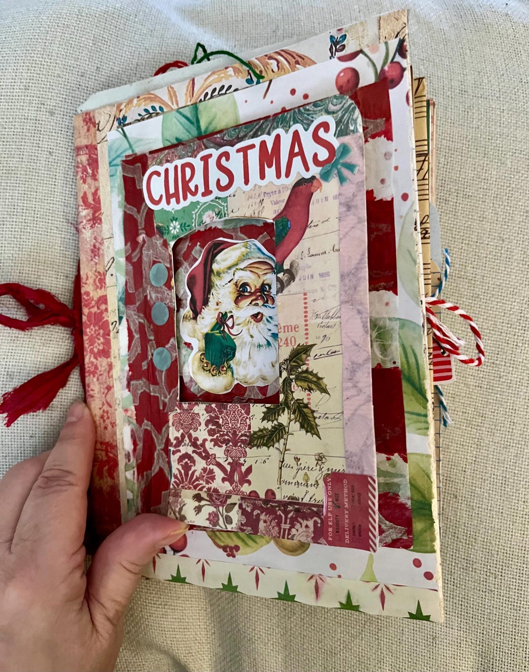 Handmade Christmas Journal: Santa Album, Holiday Memory Book - Etsy