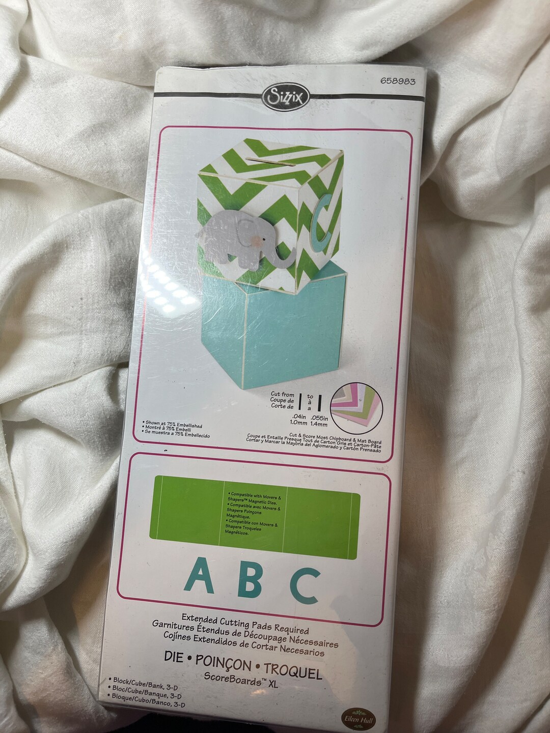 Sizzix Block/cube/bank Die 3D Scoreboards XL Die used - Etsy