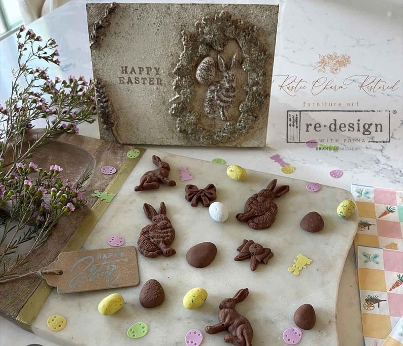 Decor Mould Easter Wreath by Prima Re-design New - Etsy