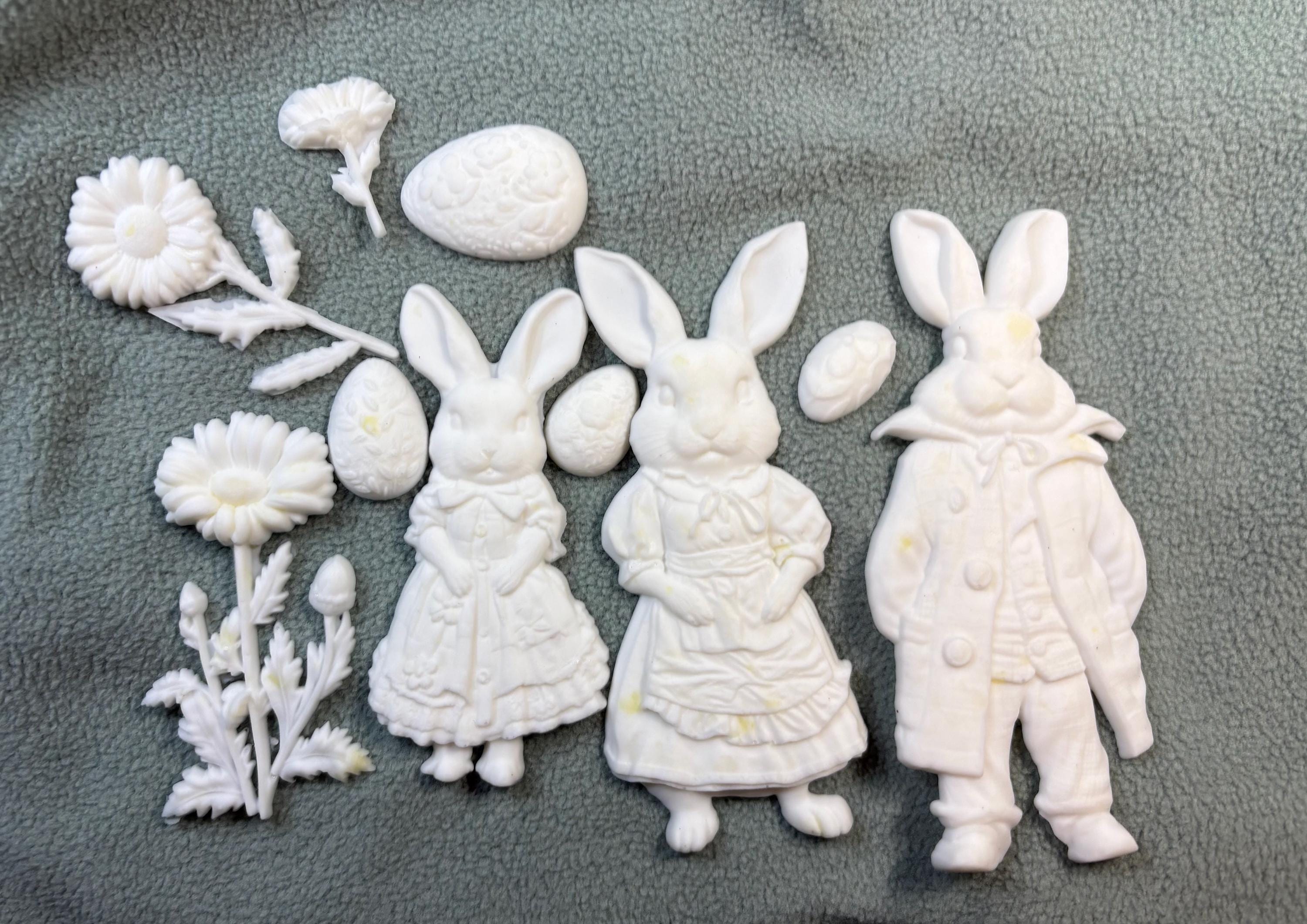 Springtime Bunny Resin CASTINGS OF THE Prima Redesign Mould That You ...