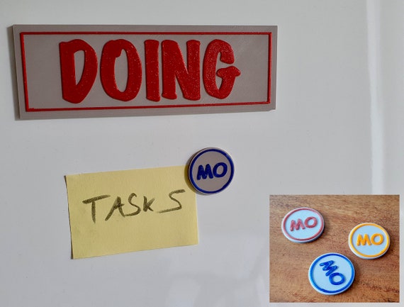 Whiteboard Name Tags Magnetic Customizable set of 5 With Same | Etsy