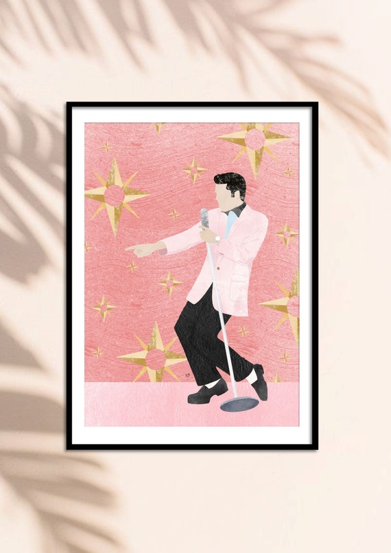 Elvis Presley Abstract Portrait A4 and A3 Art Print - Etsy
