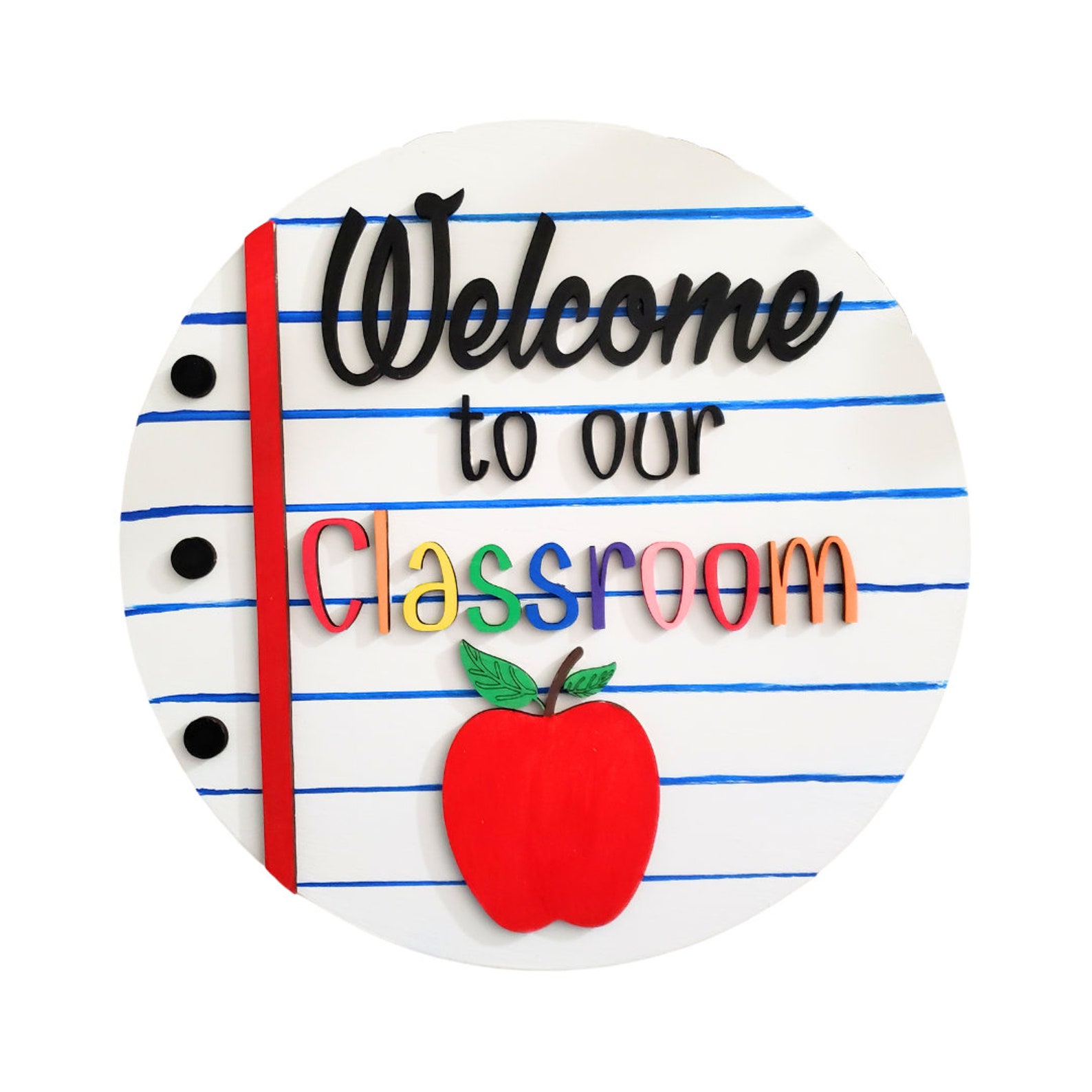 Welcome to Our Classroom 14 Handmade Pillow Wreath, Grapevine, Back to ...