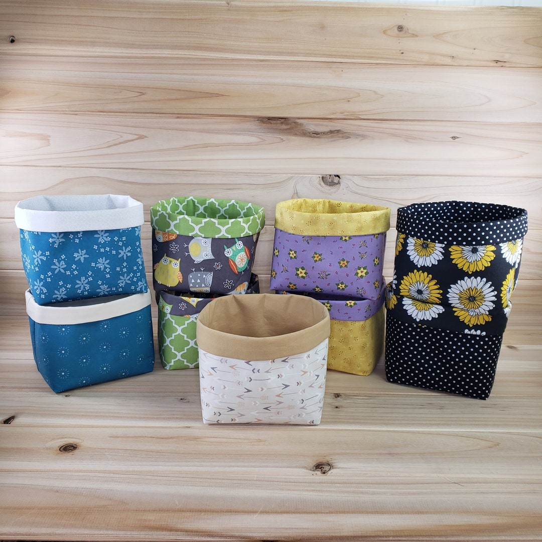 Reversible Fabric Baskets! Decorative Storage Baskets for Stylish ...