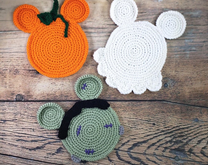 Mickey Mouse Halloween Coaster Set |gifts | Home Decor | Handmade ...