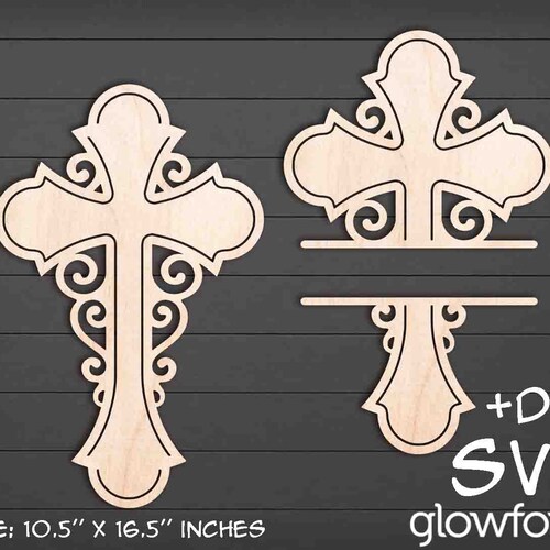 Cross Glowforge SVG Laser Cut Files Home Decor Wall Art - Etsy