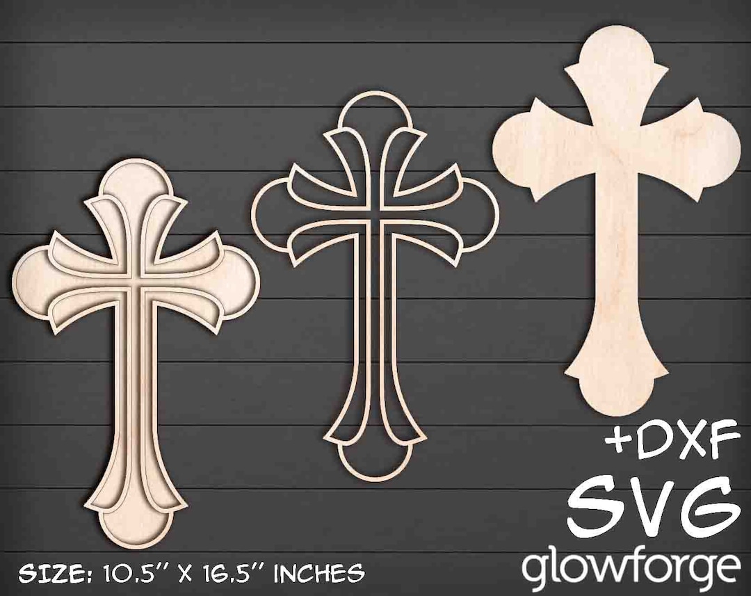 Cross, Glowforge SVG, Laser Cut Files, Home Decor, Wall Art, Wood Sign ...