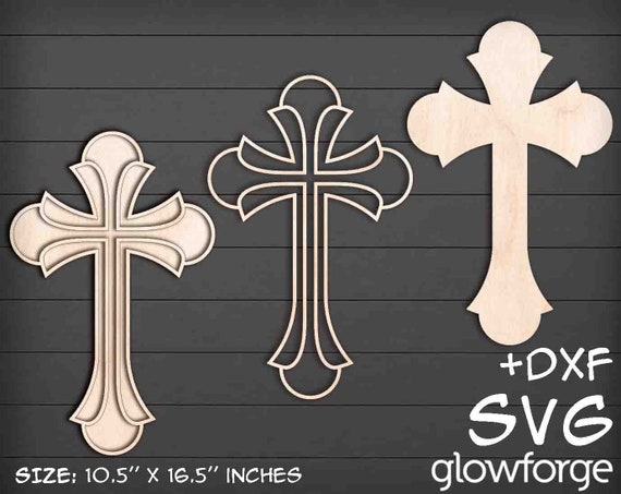 Cross Glowforge SVG Laser Cut Files Home Decor Wall Art - Etsy