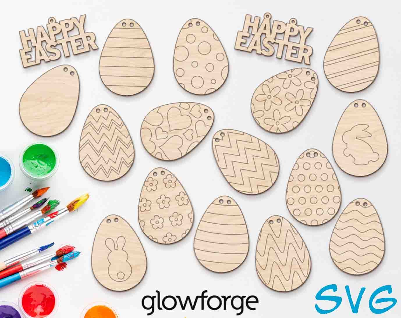 Easter Bundle Glowforge SVG Laser Cut Files DIY Easter - Etsy