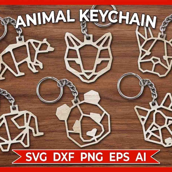 Cut Animal Keychain - Etsy