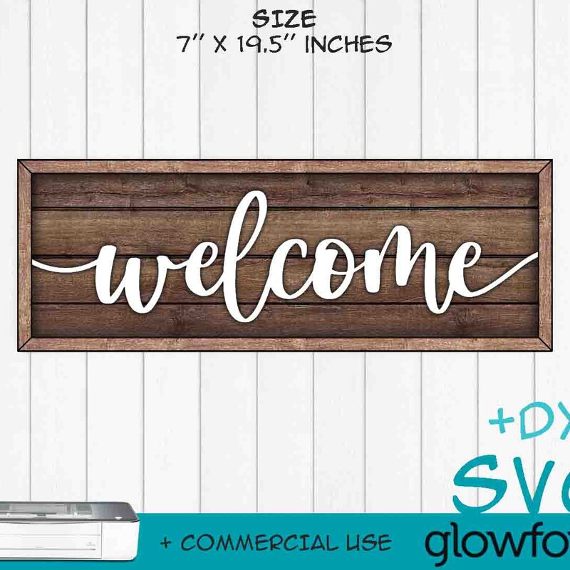 Laser Cut Welcome Sign - Etsy