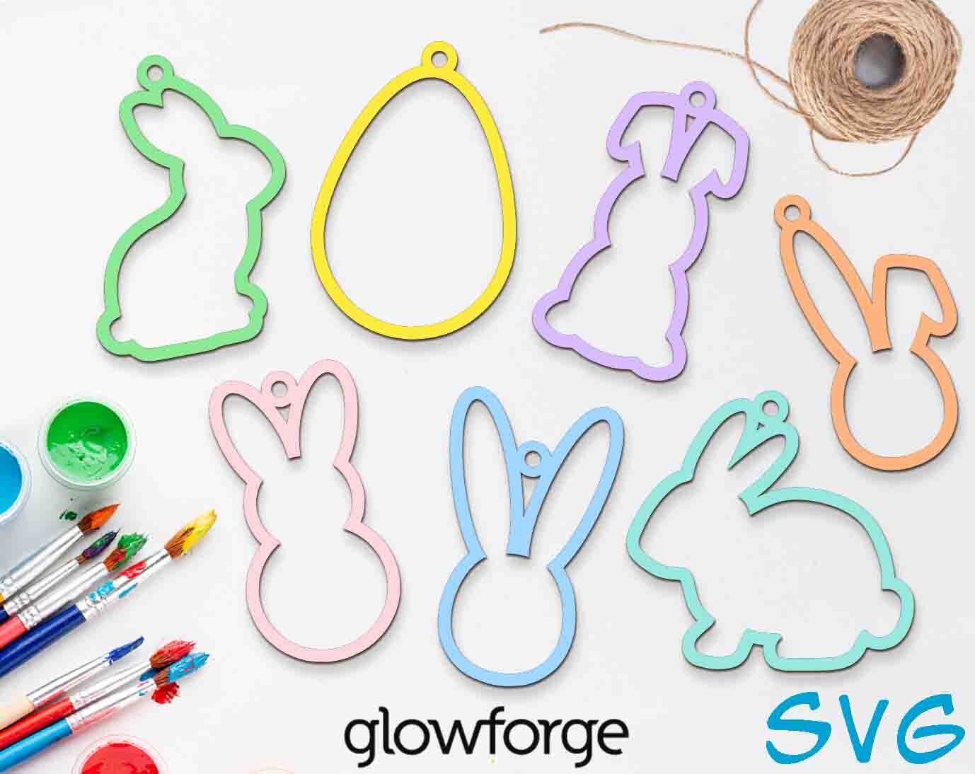 Easter Ornaments Glowforge SVG Instant Download Cut Files - Etsy