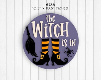Witch Corner Sign Halloween Decor Instant Download Svg Pdf | Etsy