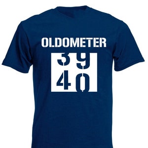 Oldometer 40 Men's T-shirt, 40th Birthday Gift for Men Him Dad Husband ...