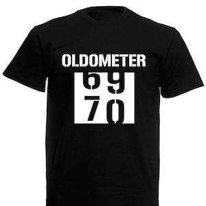Oldometer 70 Men's T-shirt 70th Birthday Gift for Men Him - Etsy