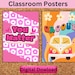 Groovy Classroom Posters, Groovy Retro and Smiley Face, Elementary ...