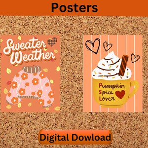 Fall Classroom Posters, Cozy Fall Vibes Theme, Groovy Classroom Posters ...
