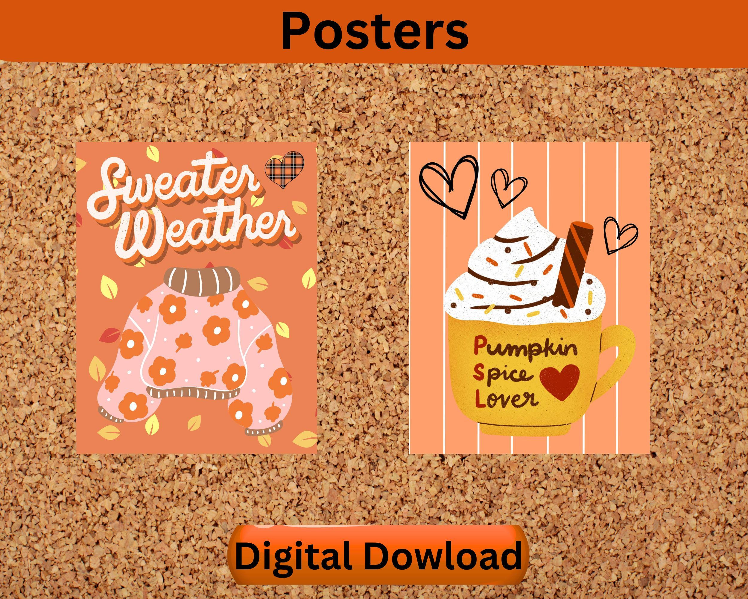 Fall Classroom Posters, Cozy Fall Vibes Theme, Groovy Classroom Posters ...