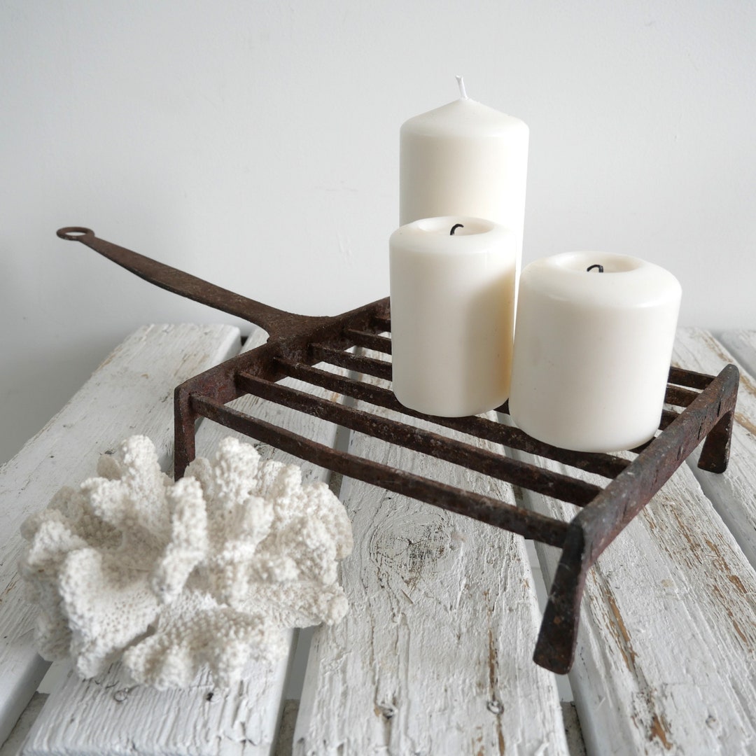 Old Iron Baker's Rack Candle Tray Display Brocante - Etsy
