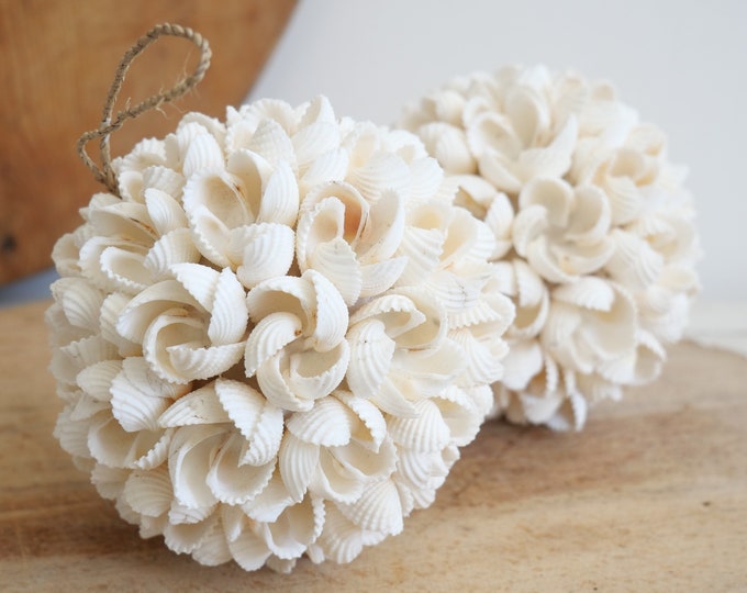 Shell Ball, Bowl Filler, With Cord, Handmade in Indonesia, Bali ...