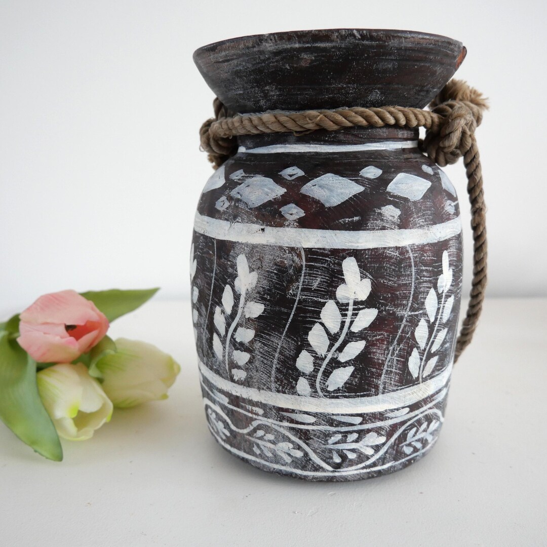 Authentic Indian Jug, Himachal Pot, Centerpiece, Rustic, Farmhouse ...