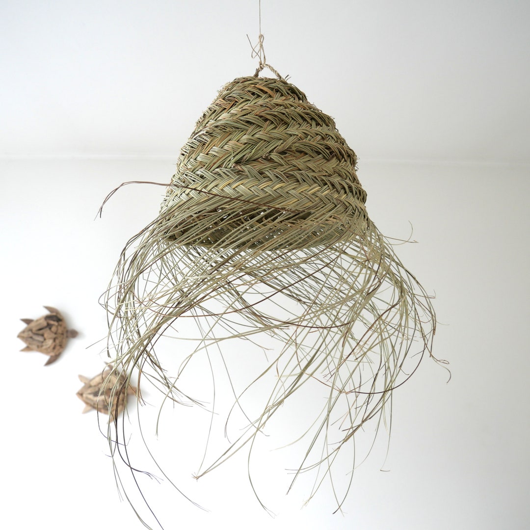 Zeegras Hanglamp Boho Verlichting Ibiza Stijl Handgemaakt - Etsy