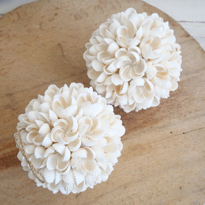 Shell Ball Bowl Filler With Cord Handmade in Indonesia - Etsy