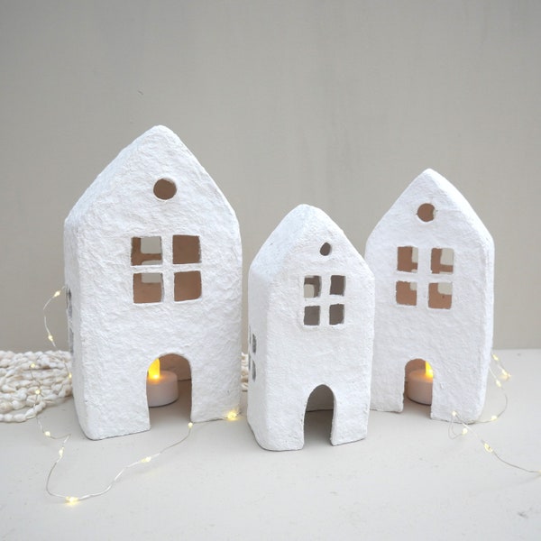 Paper Mache Houses - Etsy