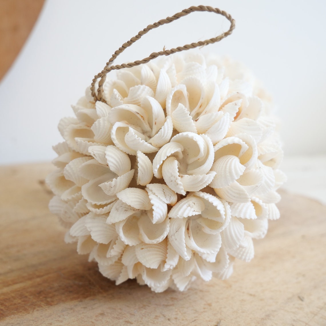 Shell Ball Bowl Filler With Cord Handmade in Indonesia - Etsy