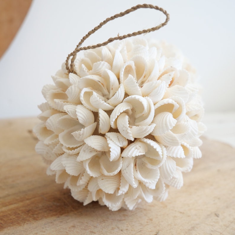 Shell Ball Bowl Filler With Cord Handmade in Indonesia - Etsy