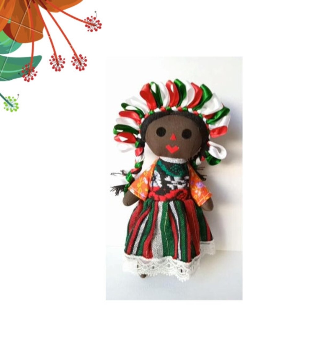 Mexican Rag Doll Broun Skin Muñeca De Trapo Maria Doll Lele - Etsy