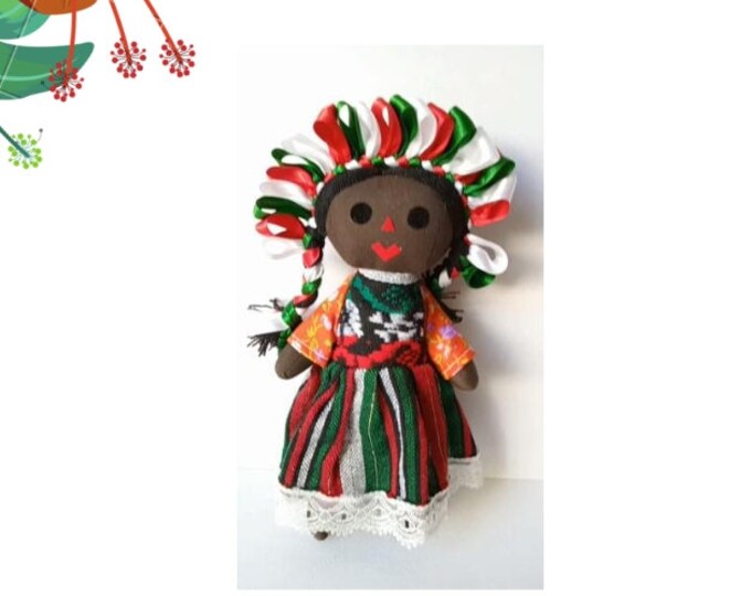 Mexican Rag Doll Broun Skin, Muñeca De Trapo, Maria Doll, Lele Doll ...