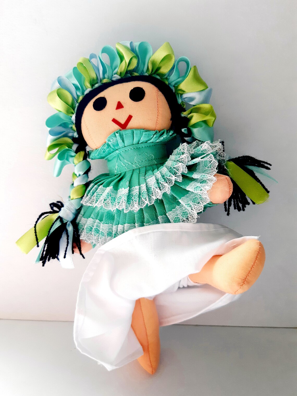 Poupée mexicaine de chiffon poupée de Maria avec la robe | Etsy